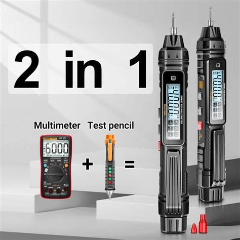 Pen Type Digital Multimeter 4000count Ac Dc Voltage Tester Non Contact Voltmeter Accessories