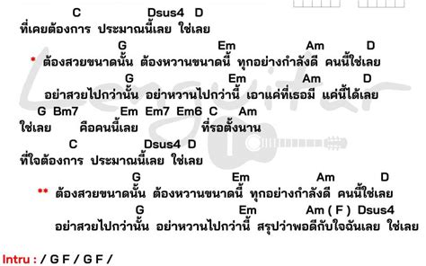 คอร์ดเพลง ใช่เลย Archives เล่นกีต้าร์