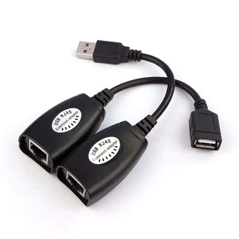 تبدیل اکستندر Usb افزایش طول 40متری با کابل شبکه فروشگاه اینترنتی