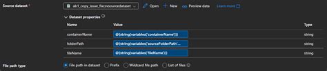failed to convert the value in container property to system string type please make sure