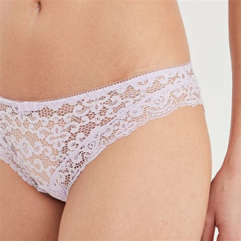 Culotte En Dentelle Parme Femme La Halle