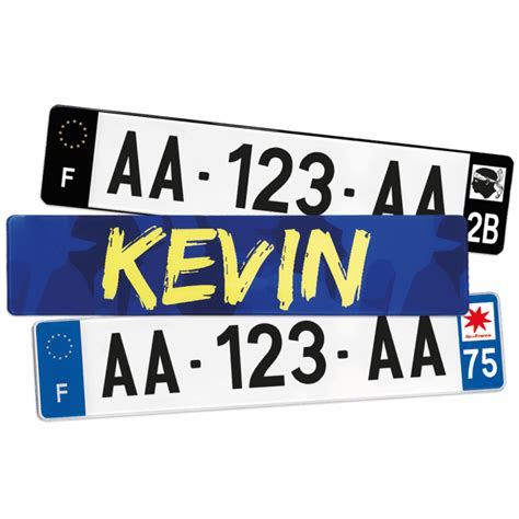 Plaques dimmatriculation pour camion personnalisées