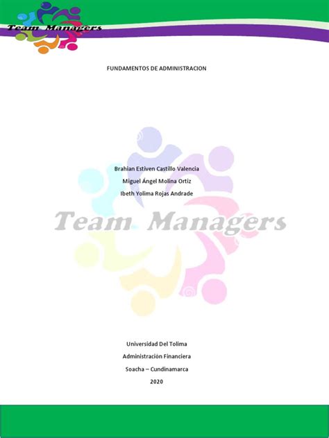 Cipa Team Mangers Tutoria 2 Fundamentos De Administracion Pdf