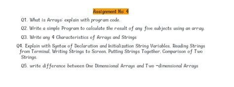 Q1 What Is Arrays Explain With Program Code Q2 Write A Simple Progra