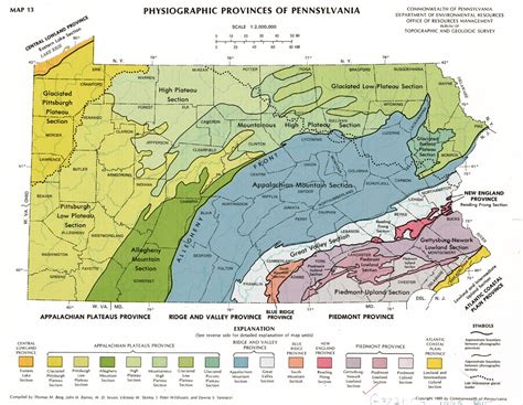 Physiographic Provinces Of Pennsylvania Author Pennsylvan Flickr