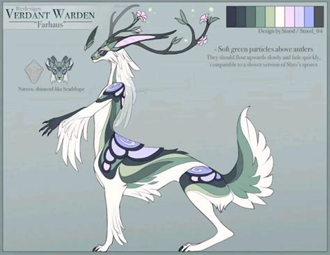 Verdant Warden Remodel Cos Милые рисунки Мифические существа Рисунки