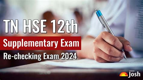 TN 12th Supplementary Re Checking Exam 2024 Check Form Details Dates And Fees Here