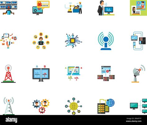Internet Technology Icon Set Stock Vector Image And Art Alamy