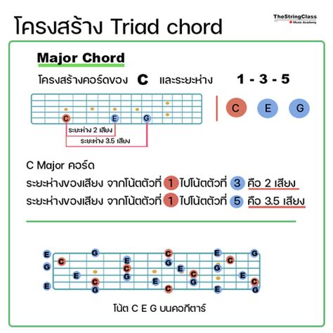 เล่นคอร์ดกีตาร์ได้ทั่วคอด้วยระบบ Caged The String Class L คอร์สเรียน