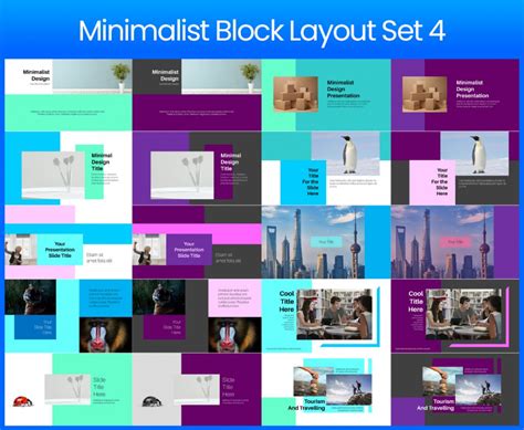 Minimalist Block Layout Design Set 4 Powerslide