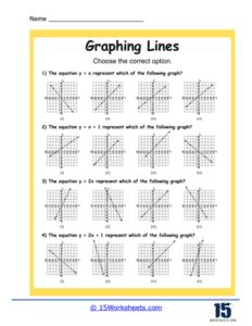 Graphing Lines Worksheets Worksheets Com
