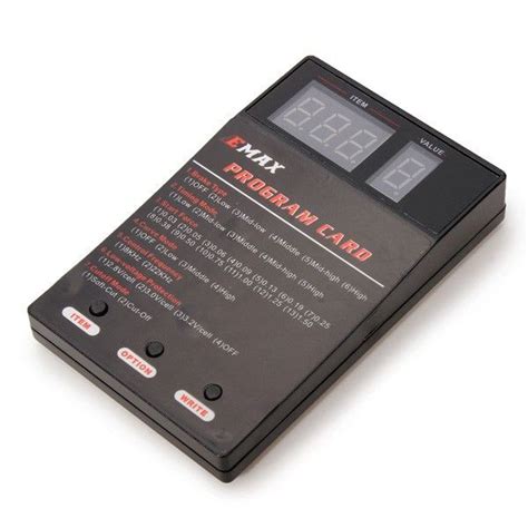 Emax Simon Series Program Card For RC Planes