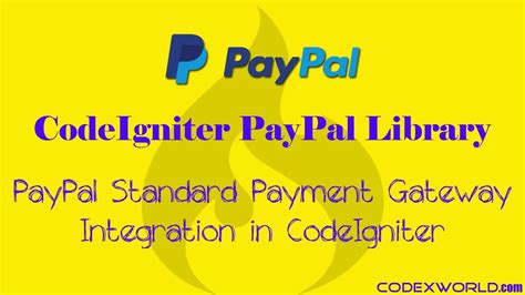 PayPal Payment Gateway Integration In CodeIgniter