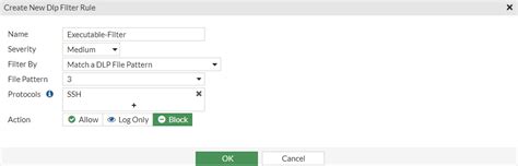 Configuring A Dlp Sensor Profile Fortipam 120 Fortinet Document