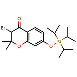 3 Bromo 2 2 Dimethyl 7 Triisopropylsilyl Oxy Chroman 4 One 95 CAS