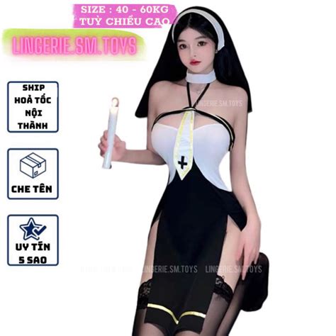 Ll2723 Set Hoá Trang The Nun Ma Sơ Quyến Rũ Cosplay Nàng Sơ Cosplay Sexy Cosplay Sexy Gợi