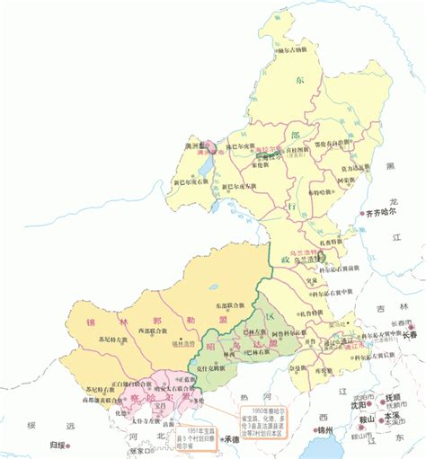 建国以来，内蒙古自治区行政区划沿革地图详解（1949 1999） 知乎