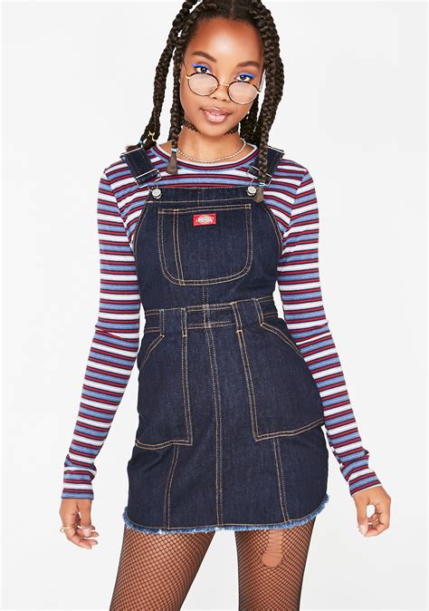 Denim Overall Dress Dolls Kill