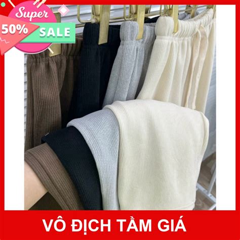 Mua Quần Nhung Tăm ống Rộng Kyuby Quần Dáng Suông Nỉ Tăm Siêu đẹp Hot
