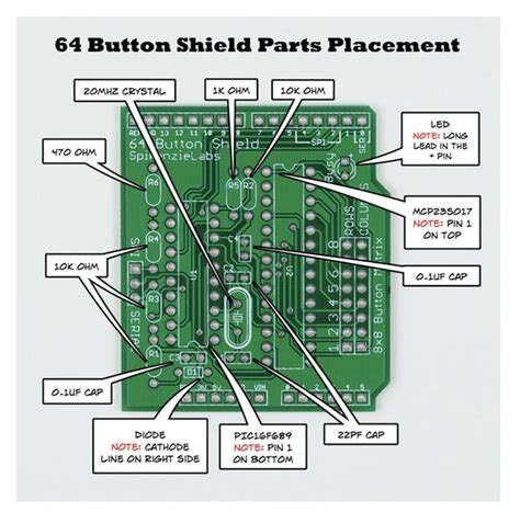 64 Button Shield For Arduino