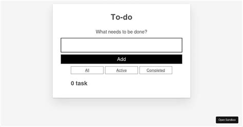 todo codesandbox