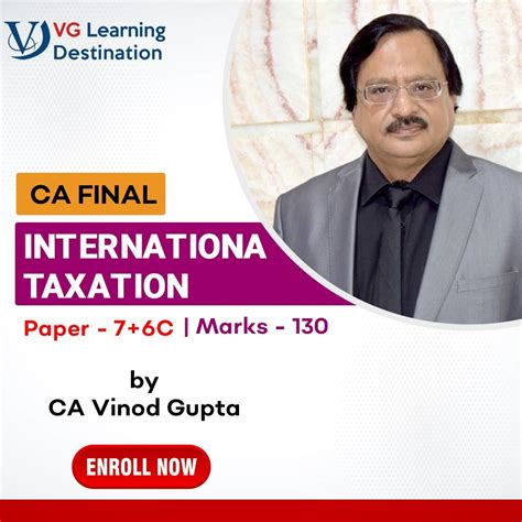 Ca Final Direct Tax Classes By Ca Vinod Guptavg Sir Vgld