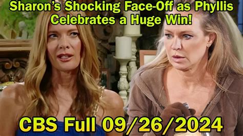 CBS FULL 9/26/2024 Y&R:Sharon's Jaw-Dropping Confrontation as Phyllis Vows to Be an Even Better ...