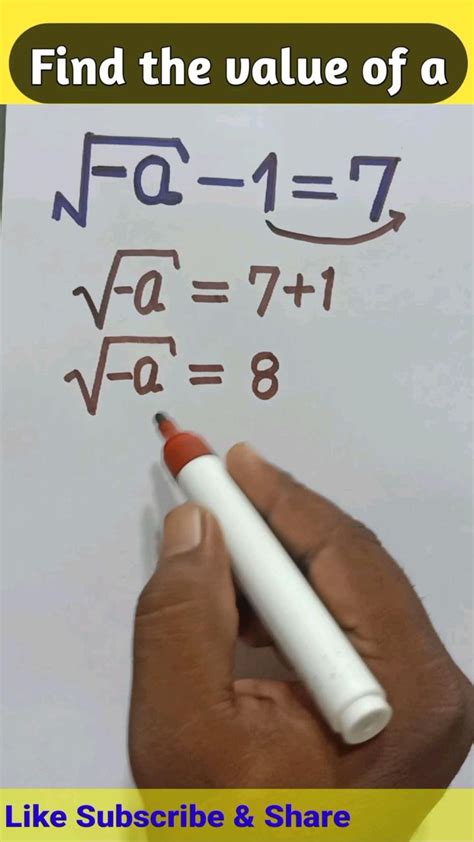 Surds Find The Value Of A Short Math Workshop Math Lessons Math