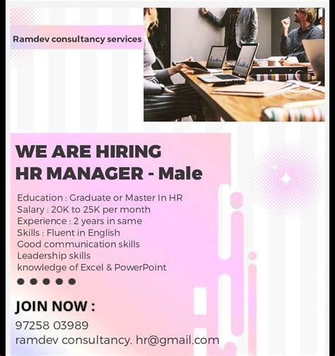 Piyush Muchhadia On Linkedin We Are Hiring Hr Manager Exports
