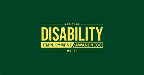 National Disability Employment Awareness Month 25788819 Vector Art
