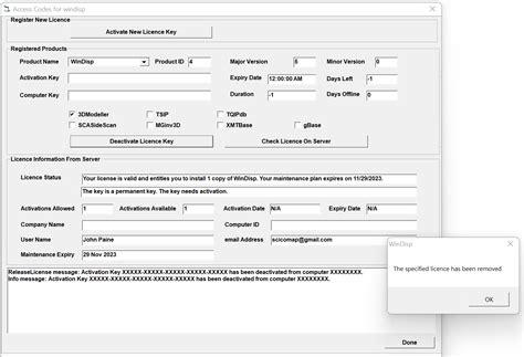 12 If Deactivation Succeeds You Can Then Load The Licence Key On A Different Computer