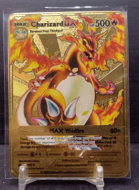 Mavin Charizard Dx Gold Metal Pokemon Card Nm Card 2020