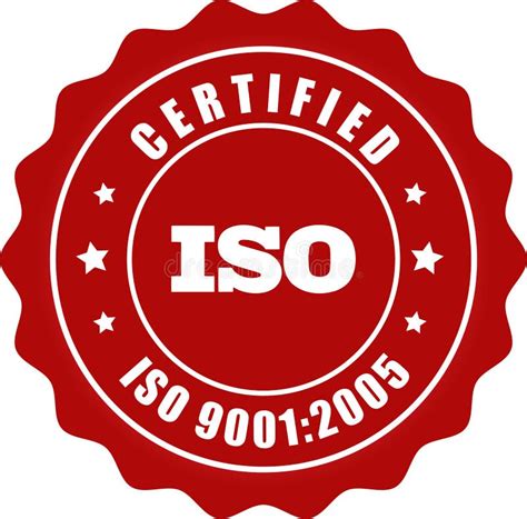 Iso Seal Iso Stamp Certified Company Certificate Iso 9001 2005 Blue