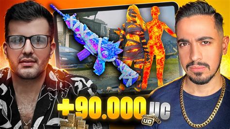 جعبه گشایی مومیایی آتیشی پابجی موبایل 90000 Uc Youtube
