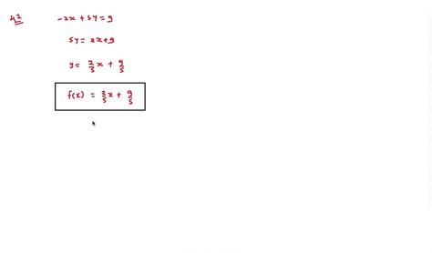 SOLVED An Equation That Defines Y As A Function F Of X Is Given A Solve For Y In Terms Of X