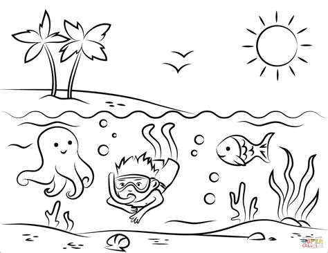 Idéale Coloriages Amusants à La Plage En Savoir Plus Sur Les Pages