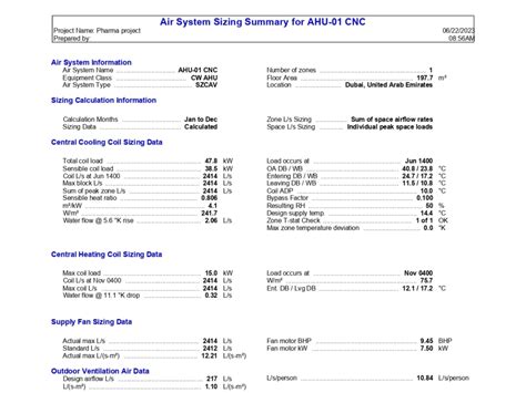 Heat Load Calculations Using Hap Or E20 Sheet Upwork