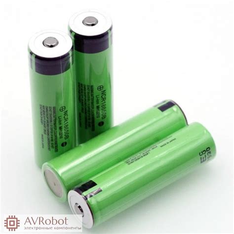 Аккумулятор NCR18650B (Panasonic Li-Ion MH12210) 3400mAh 3.7В 10.96Wh ...