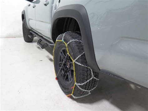 2015 Toyota Tacoma Titan Chain Alloy Snow Tire Chains Diamond Pattern
