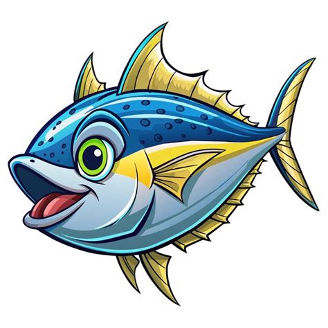 Um Desenho De Um Peixe Com Um Peixe Nele Vetor Premium