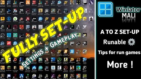 NEW WINLATOR MALI GLIBC SETUP SETTINGS GAMEPLAY WINDOWS EMULATOR FOR LOW END DEVICES YouTube