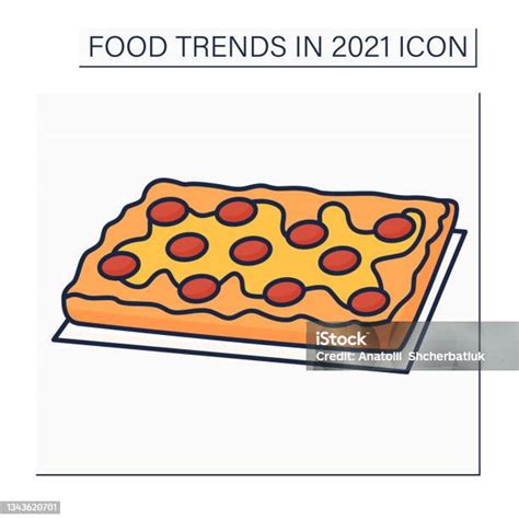 Ikon Warna Pizza Ilustrasi Stok Unduh Gambar Sekarang Pizza