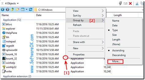 How Can I Change The Groups Settings In Explorer View Of Q Dir