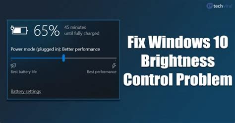 How To Fix Windows Brightness Control Not Working Problem