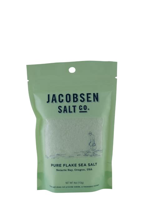 Jacobsen Flakey Salt 4 Oz Pouch Katz Farm