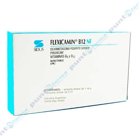 Flexicamin B12 Nf Dexametasona Fosfato Sodico Caja De 1 Ampolla De 1