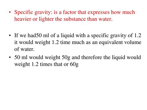 PPT Density Specific Gravity And Specific Volume PowerPoint Presentation ID