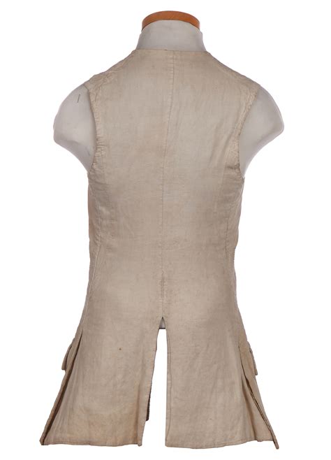Lot 213 A Gentlemans Quilted Linen Waistcoat 1730s