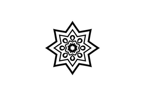 Mandala 8 Vetor Premium