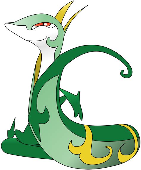 My First Vector Of Serperior Version 5 By Flutterflyraptor On Deviantart